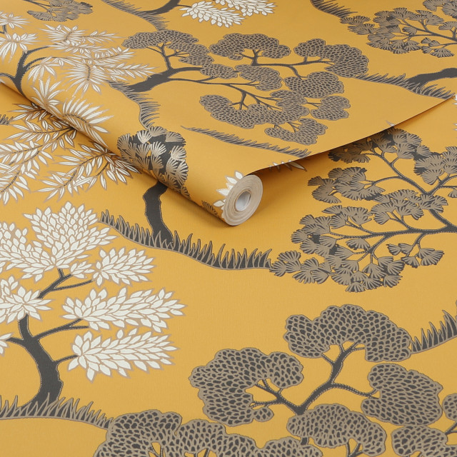 Sublime Trees Wallpaper - Contemporary - Wallpaper - by Graham & Brown ...
