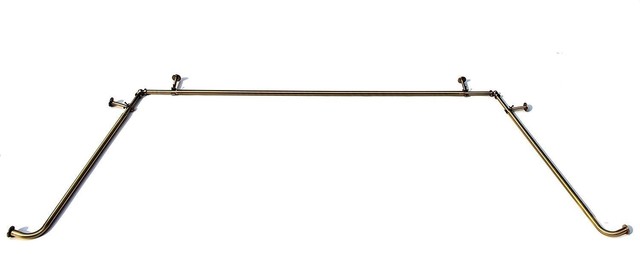 Bay Window Curtain Rod Set, 1" - Transitional - Curtain Rods - by ...