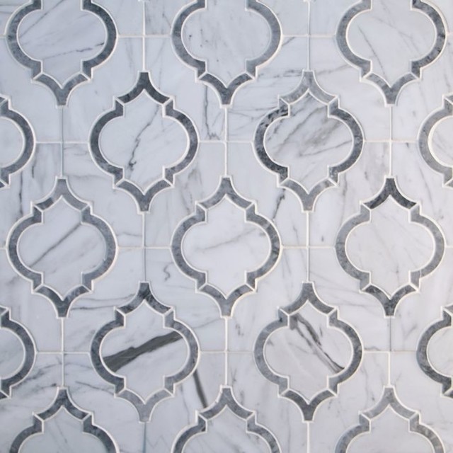 Water Jet Cut Custom Mosaic Tiles - Mediterranean - Mosaic Tile - by GL ...