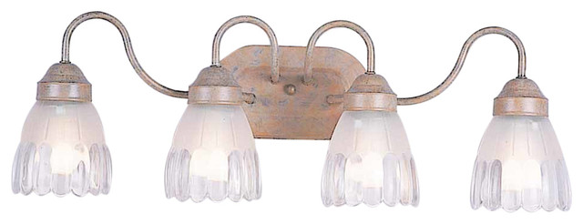 Volume Lighting 4-Light Prairie Rock Bathroom Vanity - Bathroom Vanity ...