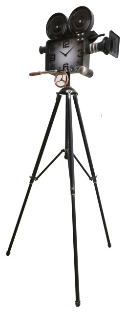 Vintage Movie Camera Miniature Ornamental Novelty Collectors Clock ...