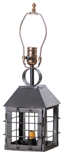 Colonial Lamp Base in Smokey Black - Industrial - Lamp Bases - by ...