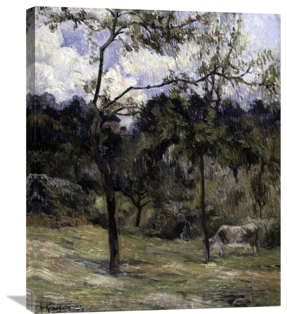 "Landscape of Normandy" Artwork, 18" x 22", 24.793" x 30" - Traditional ...