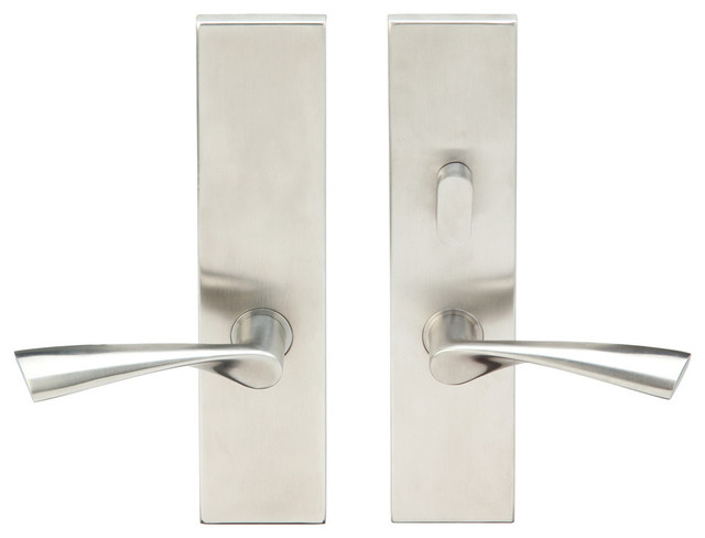 Breeze Lever, Tubular Passage, Privacy Bolt, Left Hand, Satin Stainless ...