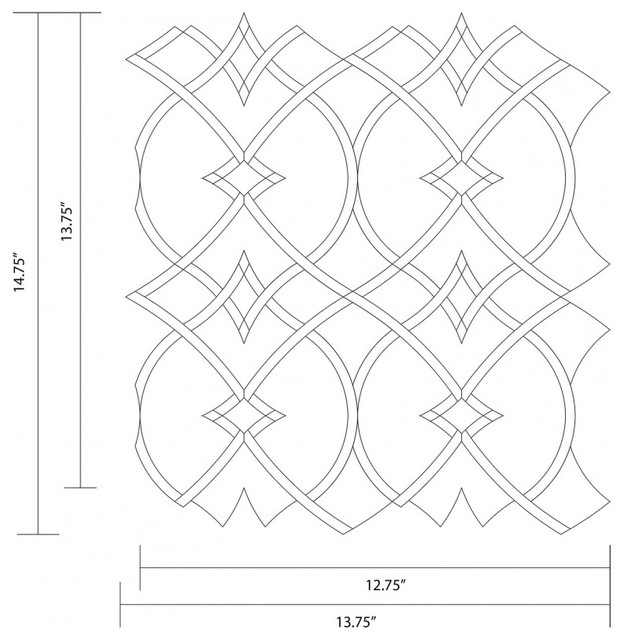 Lace II Waterjet Mosaic - Contemporary - Mosaic Tile - by All Marble ...