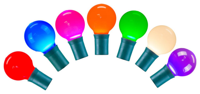 Vickerman X8Gcg30 25 Multi-Colored G30 Led Light, 16' Christmas Light ...
