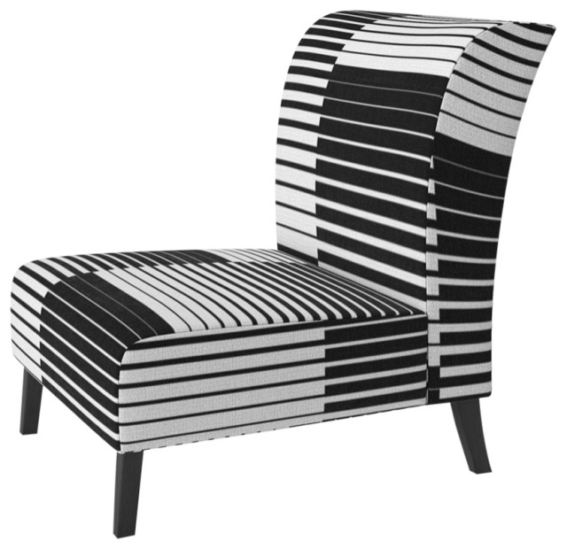 Black and White Abstract Chair - Contemporary - Armchairs And Accent ...