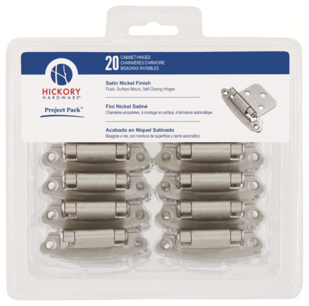 Belwith Hickory Project Pack Satin Nickel Surface Self-Closing Flush ...