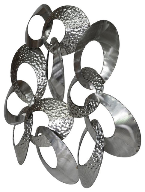 Looped Metal Wall Décor - Contemporary - Decorative Objects And ...