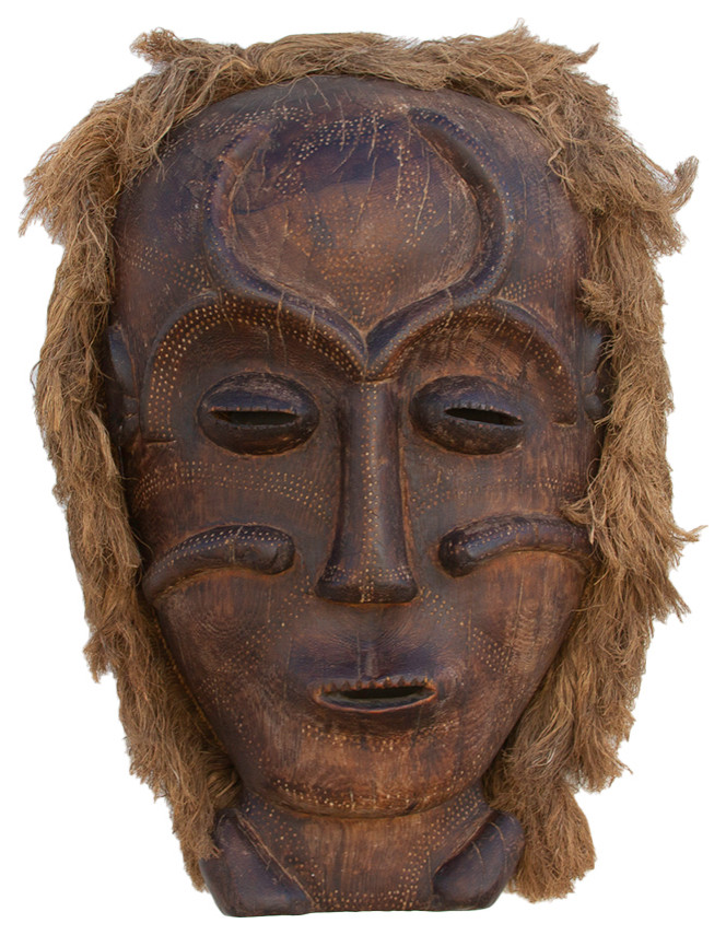 Antique Mali Senufo Mask - Tropical - Wall Accents - by De-cor | Houzz