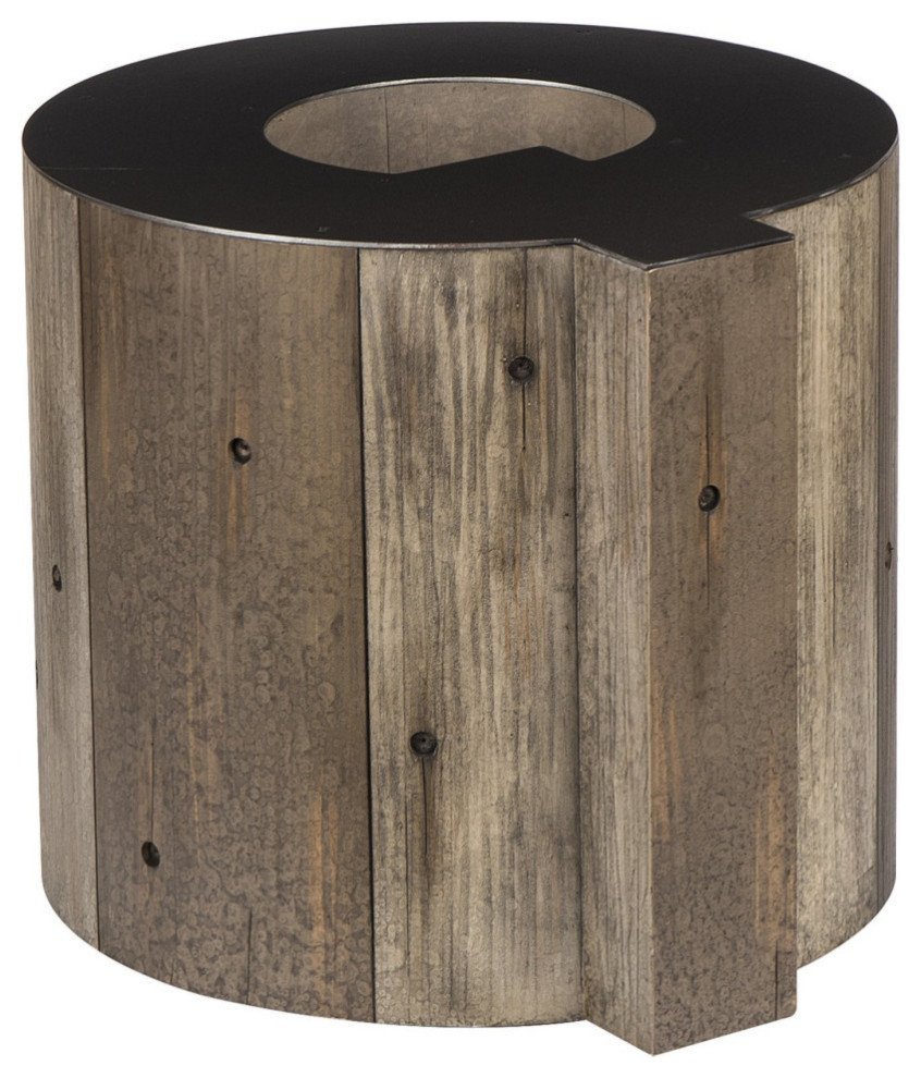Q Letter Side Table - Rustic - Side Tables And End Tables - by V.S.D ...