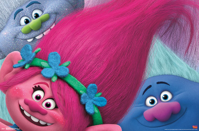 Trolls Hair Poster, 22.375"x34" - Contemporary - Kids Wall Decor - by ...