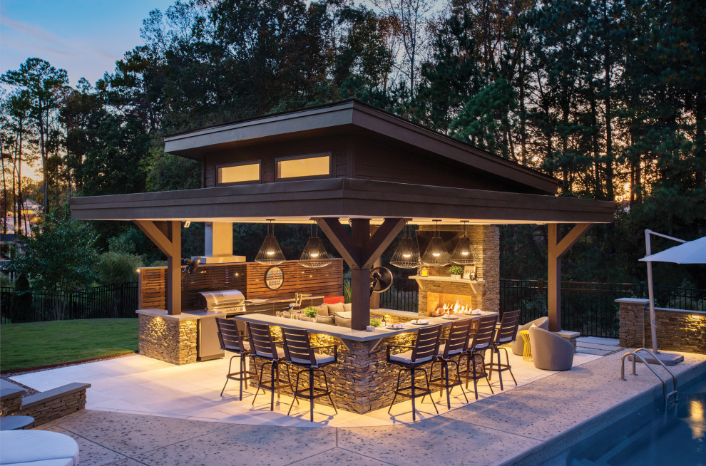 Modern Cabana - Contemporary - Raleigh - by Old North State Landscape ...