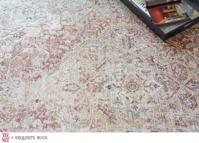 The Met x Exquisite Rugs Antique Loom Beige/Rust Area Rug, 10'x14 ...