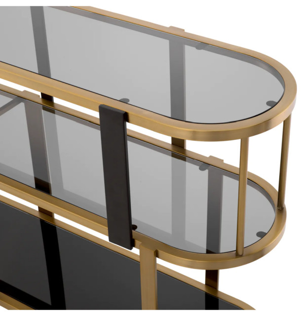 Antique Brass Low Cabinet | Eichholtz Clio - Contemporary - Accent ...