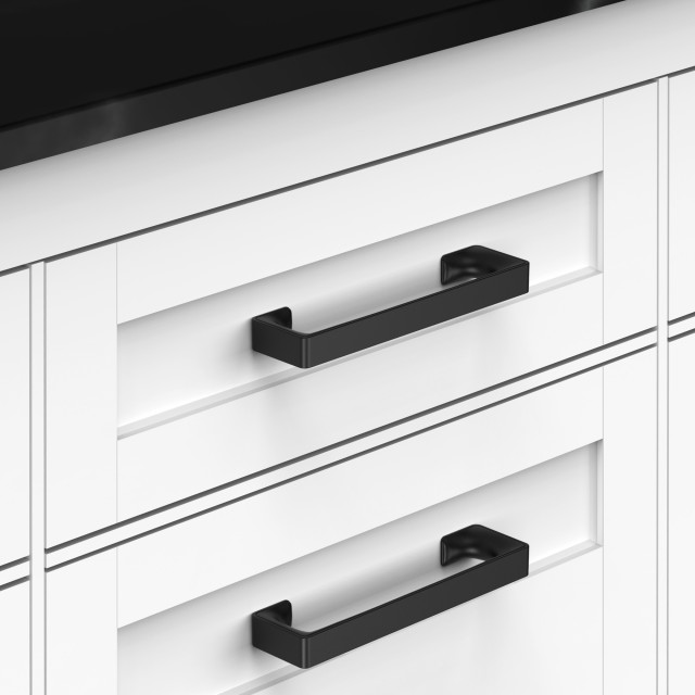 5 Inch Modern Square Cabinet Handles - Transitional - Cabinet And ...