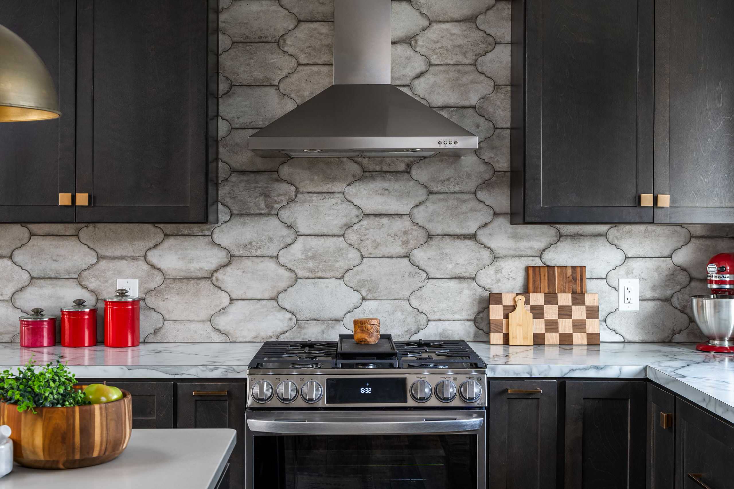 Gray Kitchen Backsplash