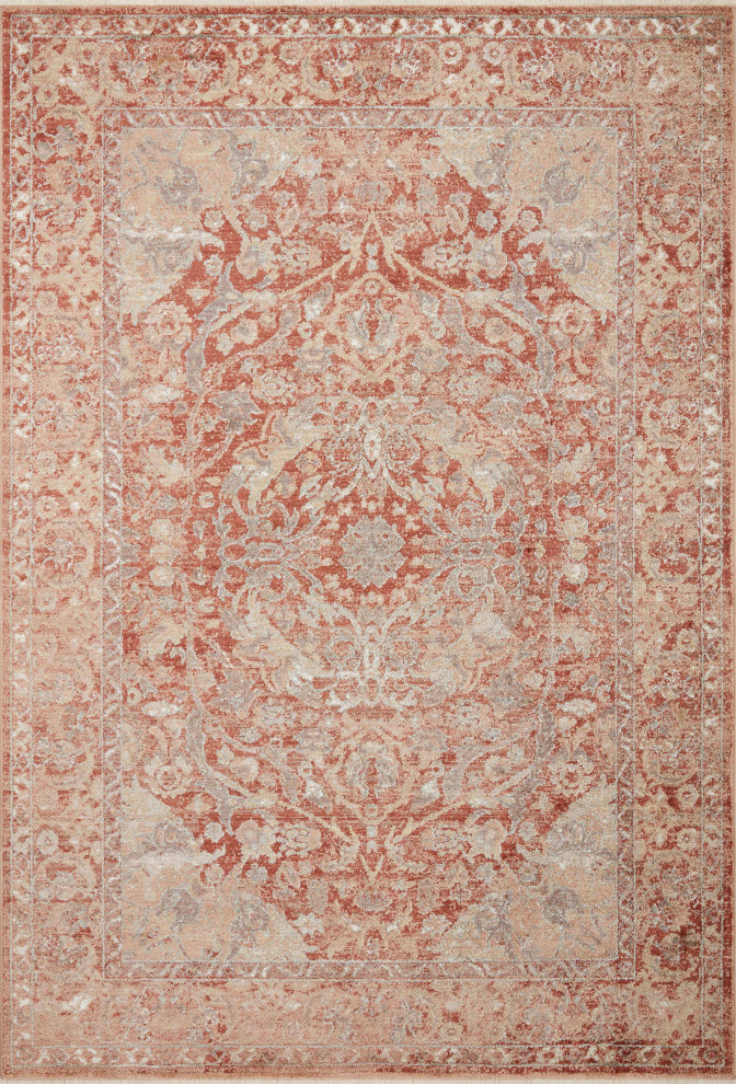 Loloi Sonnet Spice / Multi Area Rug, 18" x 18" Sample - Contemporary ...