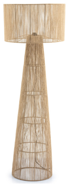Jute Modern Floor Lamp, By-Boo Oshu - Beach Style - Floor Lamps - by ...