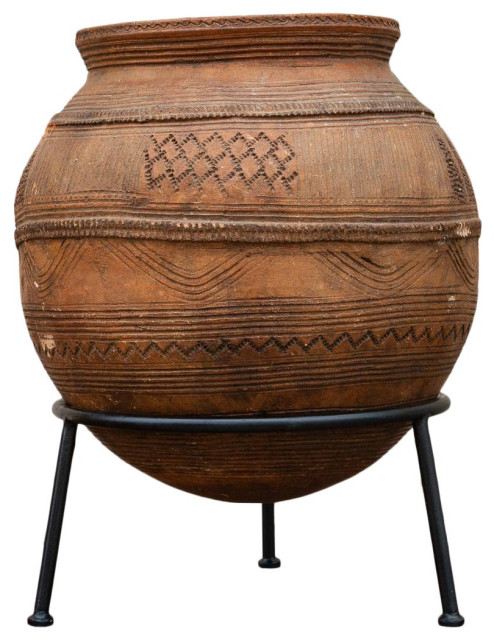 Sankara Antique African Tribal Vessel Pot - Southwestern - Vases - by ...