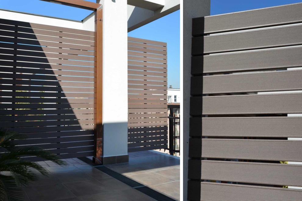 Frangisole e divisori terrazzi su misura - Modern - Deck - Milan - by ...