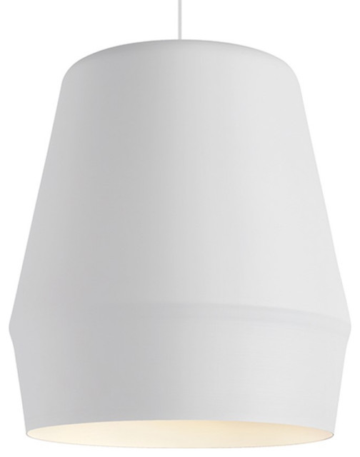 Tech Lighting Allea 1-Light Pendant, Matte White, 3000K, 700TDALEW ...