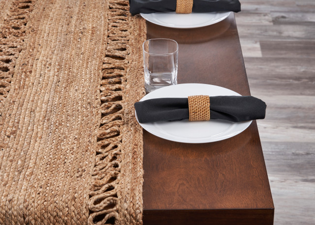 Organic Jute Woven Table Runner - Beach Style - Table Runners - by LR ...