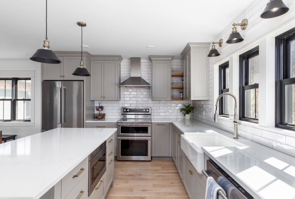 Kitchen renovation by Vermont Interior Design - Farmhouse - Kitchen ...