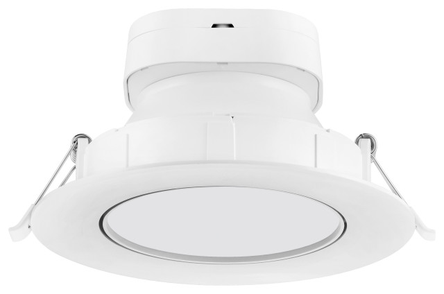 9 watt LED Direct Wire Downlight - Gimbaled - 6 inch - 2700K - 120 volt ...