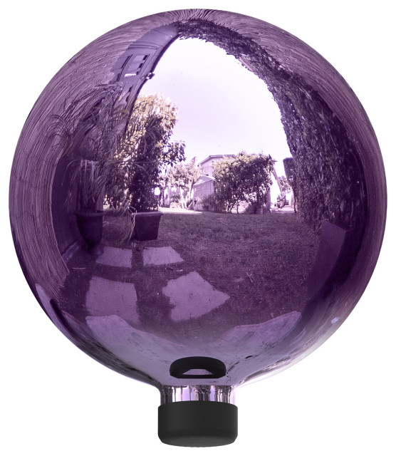 Electric Purple Glass Gazing Globe Modern Lighting Globes And Shades By Shop Chimney