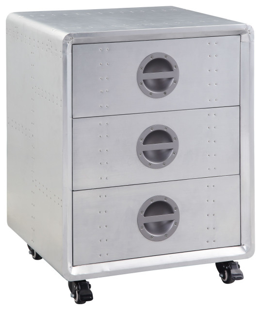 Cabinet, Aluminum - Industrial - Filing Cabinets - by Homesquare | Houzz