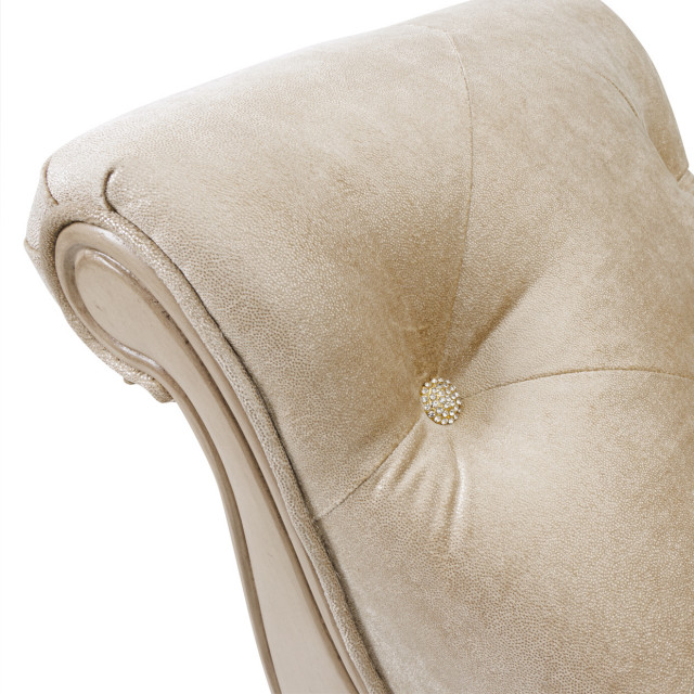 Platine de Royale Velvet Accent Bench - Champagne - Victorian ...