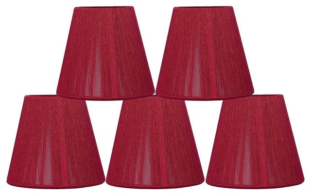 String Chandelier Lamp Shade, 3x5x4.5", Set of 5 - Beach Style ...