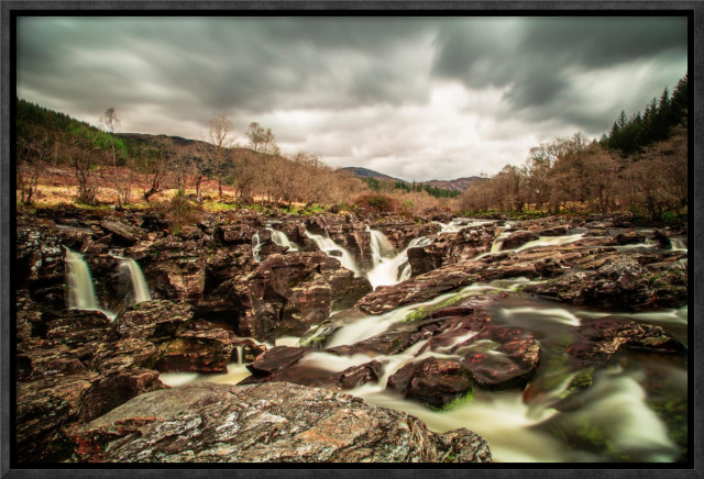 "Glen Etive Waterfall" by European Master Photography, 17"x11" - Rustic ...