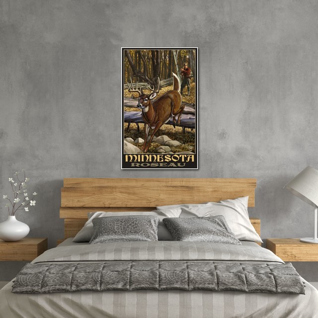 by Artist Paul A. Lanquist Roseau Minnesota Whitetail Art Print, 30"x45 ...