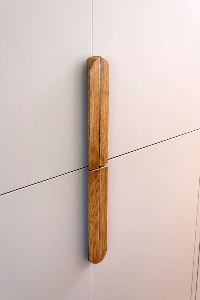 Narrow Scandi home with texture and colour - Scandinavian - Kitchen ...