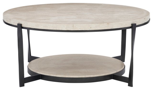 Bernhardt Berkshire Cocktail Table, 43"W x 43"D x 18"H - Industrial ...