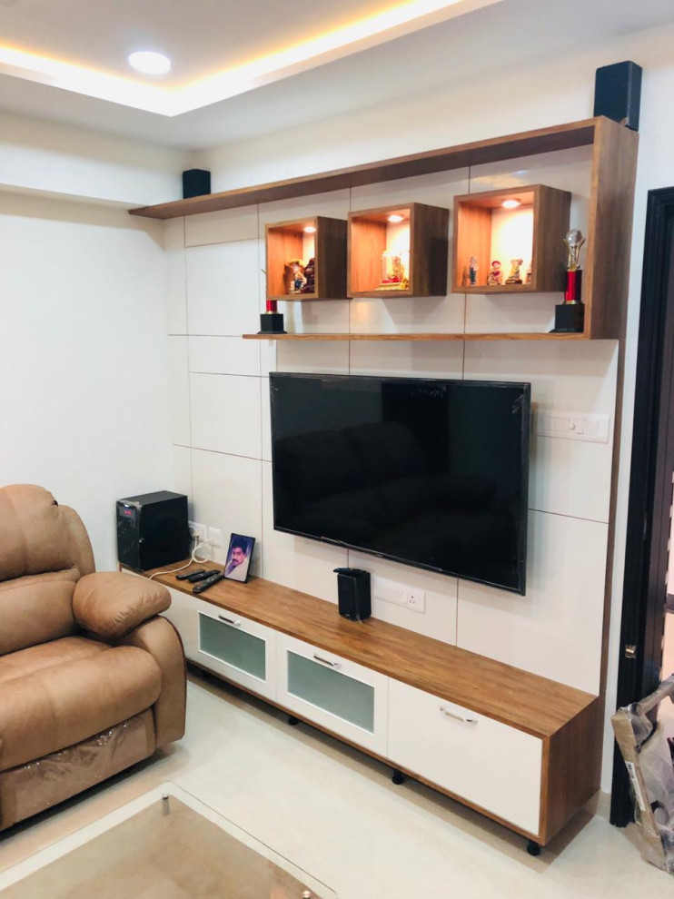 Tv Showcase Interior Design Ideas | Bizzoppo Interiors - Home Theater ...