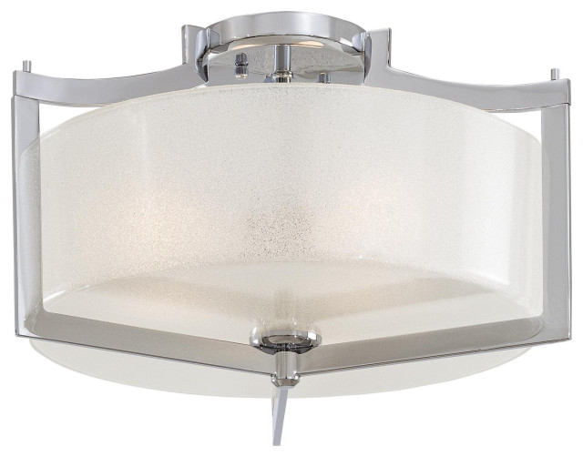 Minka Lavery 4397 3 Light 17"W Semi-Flush Ceiling Fixture ...