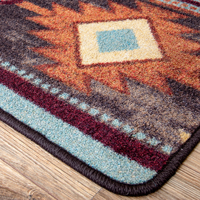 Whisky River, Rust, 8' Round, 8' Round - Southwestern - Area Rugs - by ...