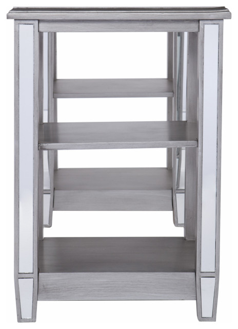 Matte Silver Mirrored Desk - Contemporary - Desks And Hutches - by ...