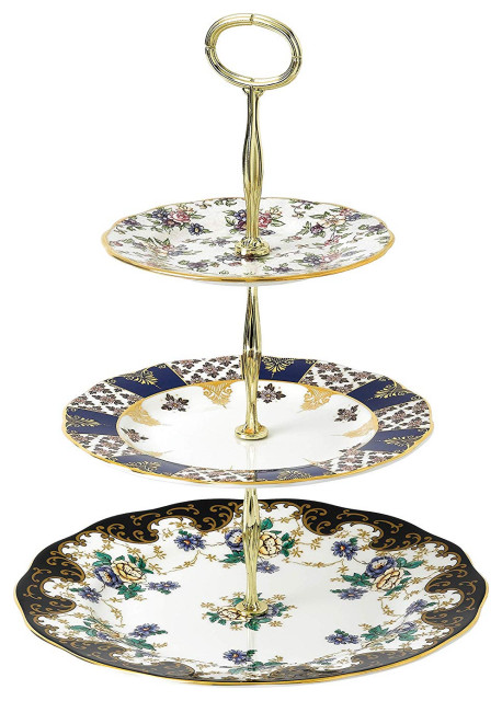 100 Years Cake Stand 3 Tier - English Chintz,Regency,Duchess ...