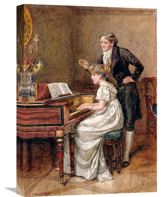 "The Music Master" Artwork, 15.681" x 22" - Prints And Posters - by ...