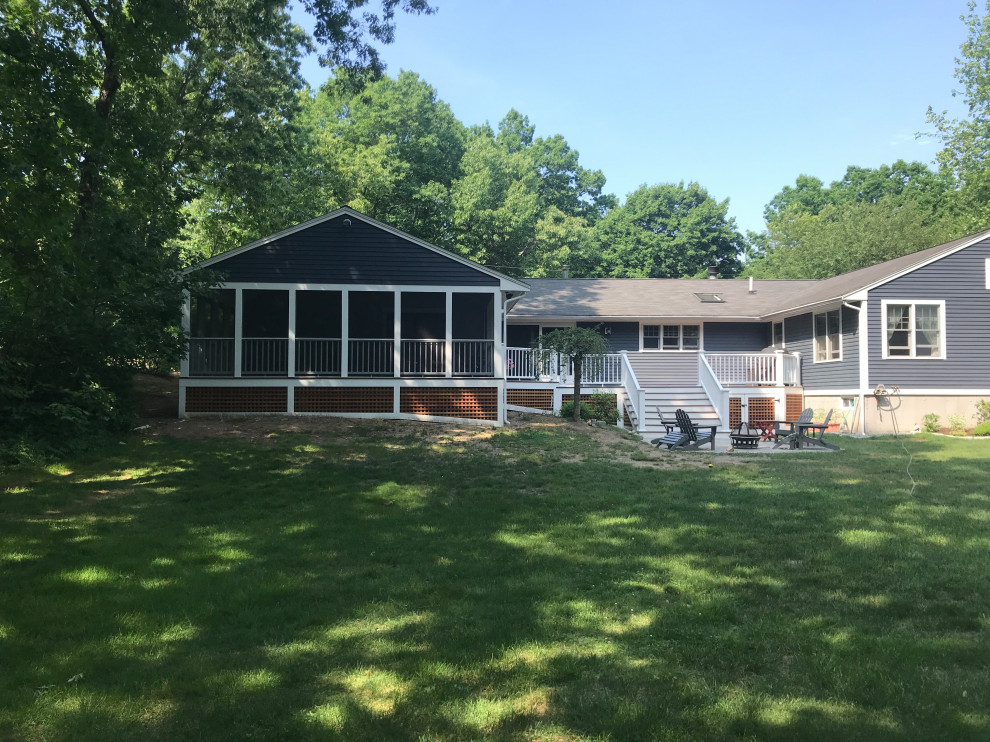 Stow deck and porch - Craftsman - Porch - Boston - by Penncraft ...