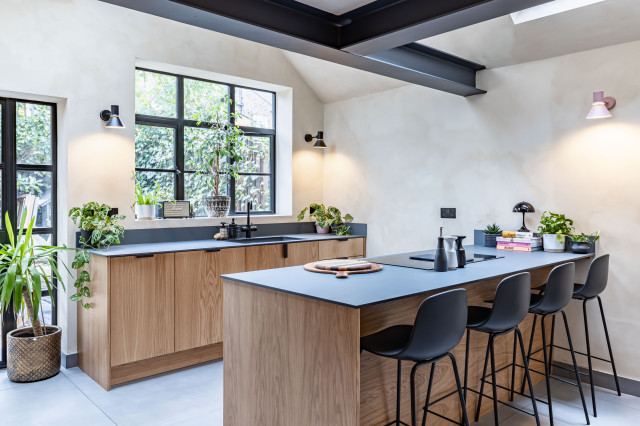 Industrial-style Kitchen Extension Ideas | Houzz UK