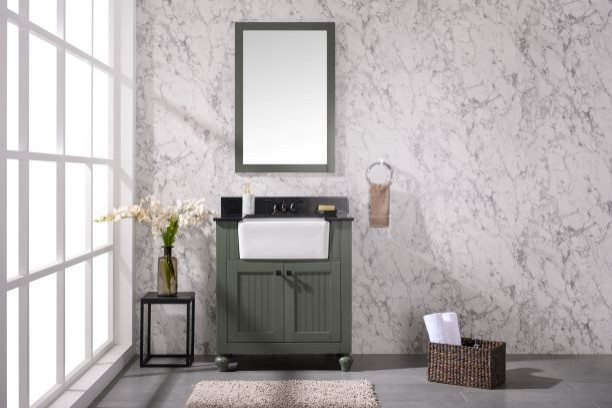 30" Pewter Greensink Vanity Without Faucet - Traditional - Bathroom Vanities And Sink Consoles ...