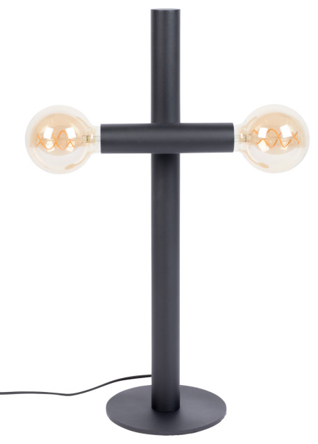 Black Cross Table Lamp | Zuiver Hawk - Industrial - Table Lamps - by ...