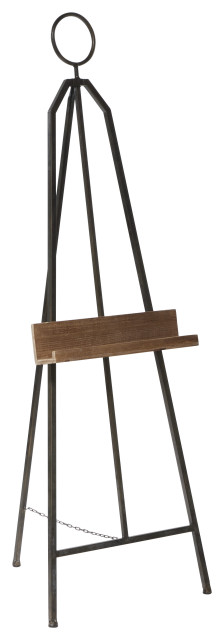 Industrial Black Metal Easel 43753, 19" x 21" x 66" - Industrial ...