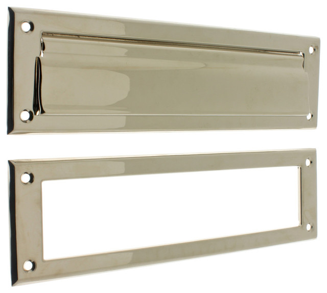 Genuine Solid Brass Magazine Mail Plate & Open Back Plate ...