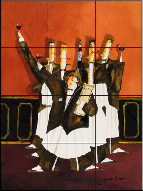 Tile Mural, Salute by Jennifer Garant, 17" x 21.25" (20 Tiles ...